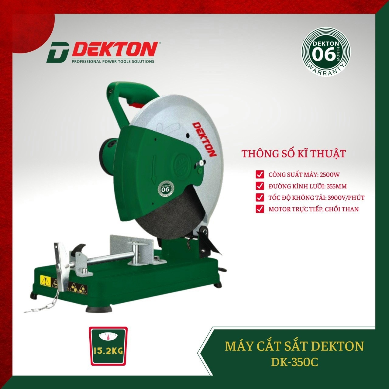 Máy Cắt Sắt Dekton ĐÀ NẴNG DK-350